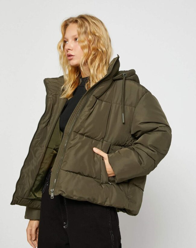 Inflatable Jacket Hooded Pocket Detailed – Fashion eCommerce Theme