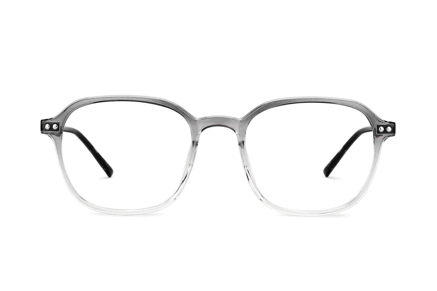 Grey Transparent Full Rim Rectangle Eyeglasses – Glasses eCommerce Theme