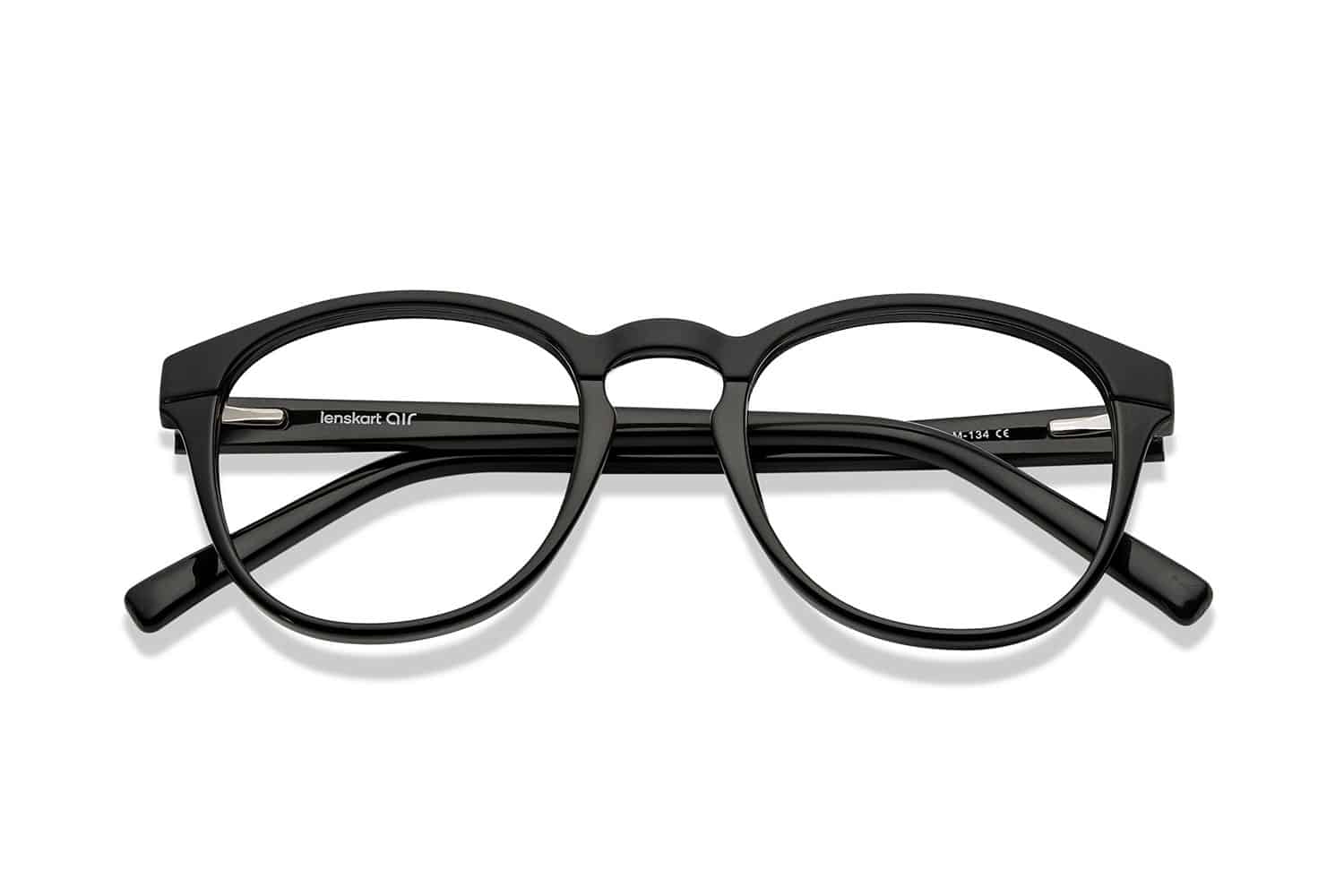 Black Full Rim Round Eyeglasses Glasses Ecommerce Theme