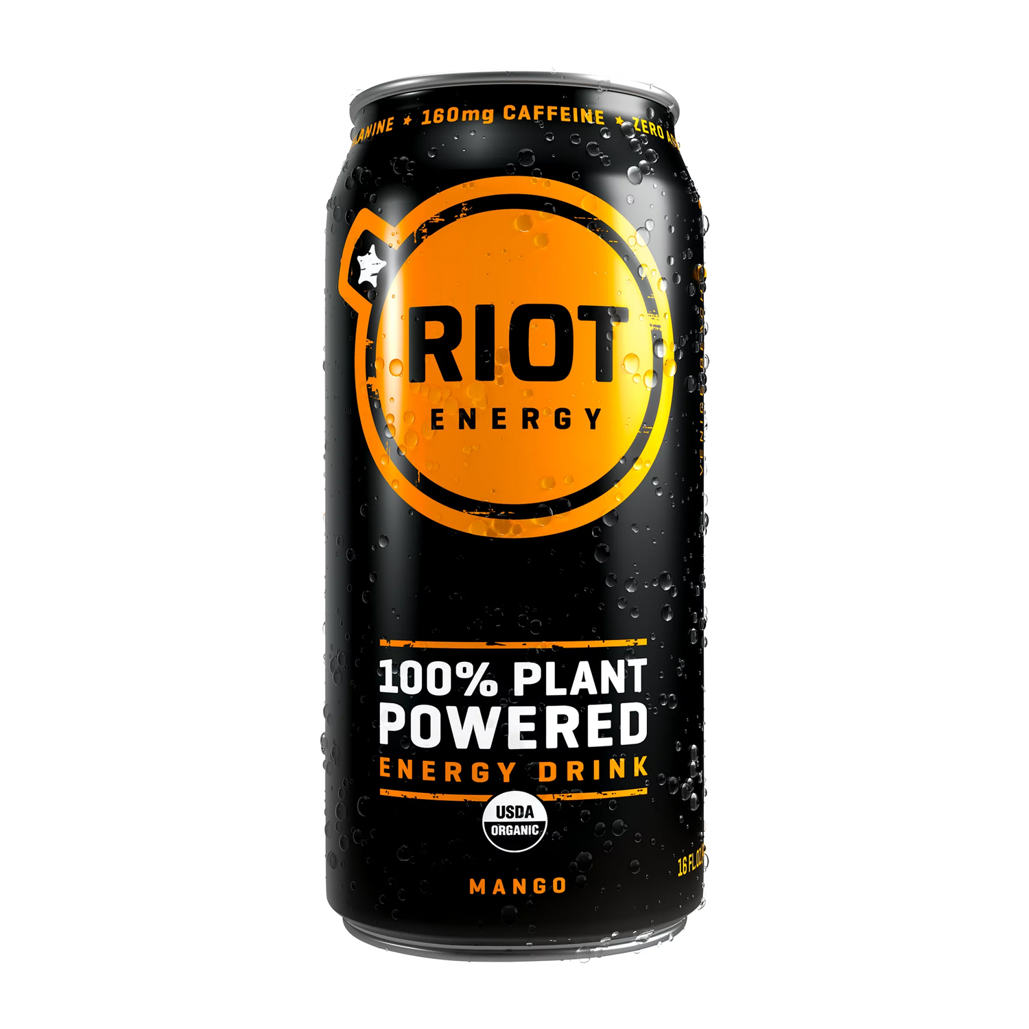 Riot Energy, Organic Mango Energy Drink, Plant Based, 16 fl. oz ...