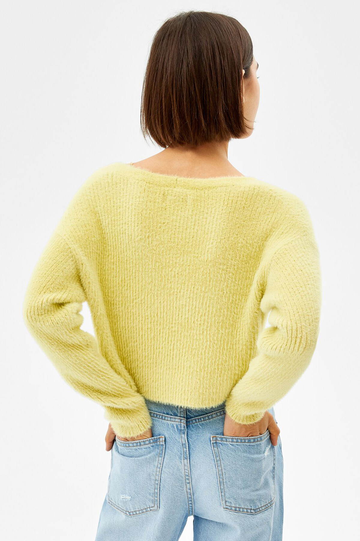 Fuzzy Button-Up Cardigan – Multi Vendor eCommerce Theme