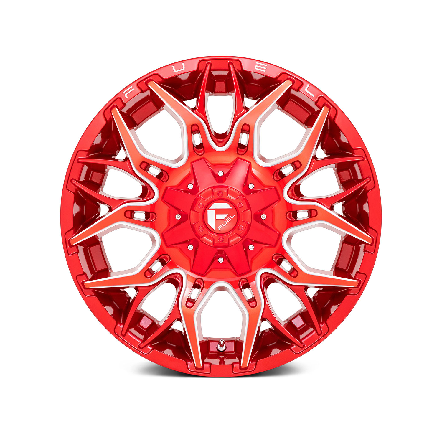 FUEL® – D771 TWITCH 1PC Candy Red with Milled Accents – Partdo – Multi ...