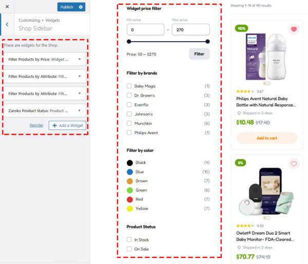 Shop Sidebar Settings - KlbTheme - Premium WordPress Themes